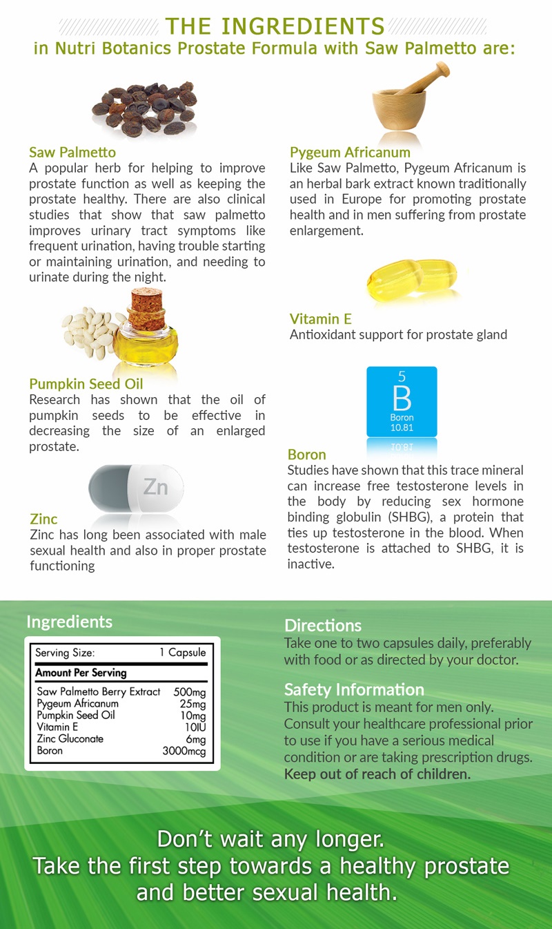 Nutra Botanics™ Prostate Formula (60’s Capsules) - 1 Plus Pte Ltd